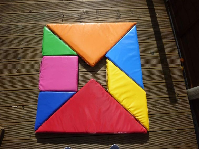 Giant Tangram Puzzle - Team Building Game And Ice Breaker